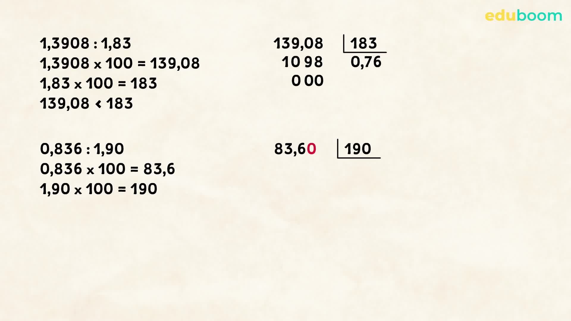 División De Decimales Matemáticas De Quinto Grado