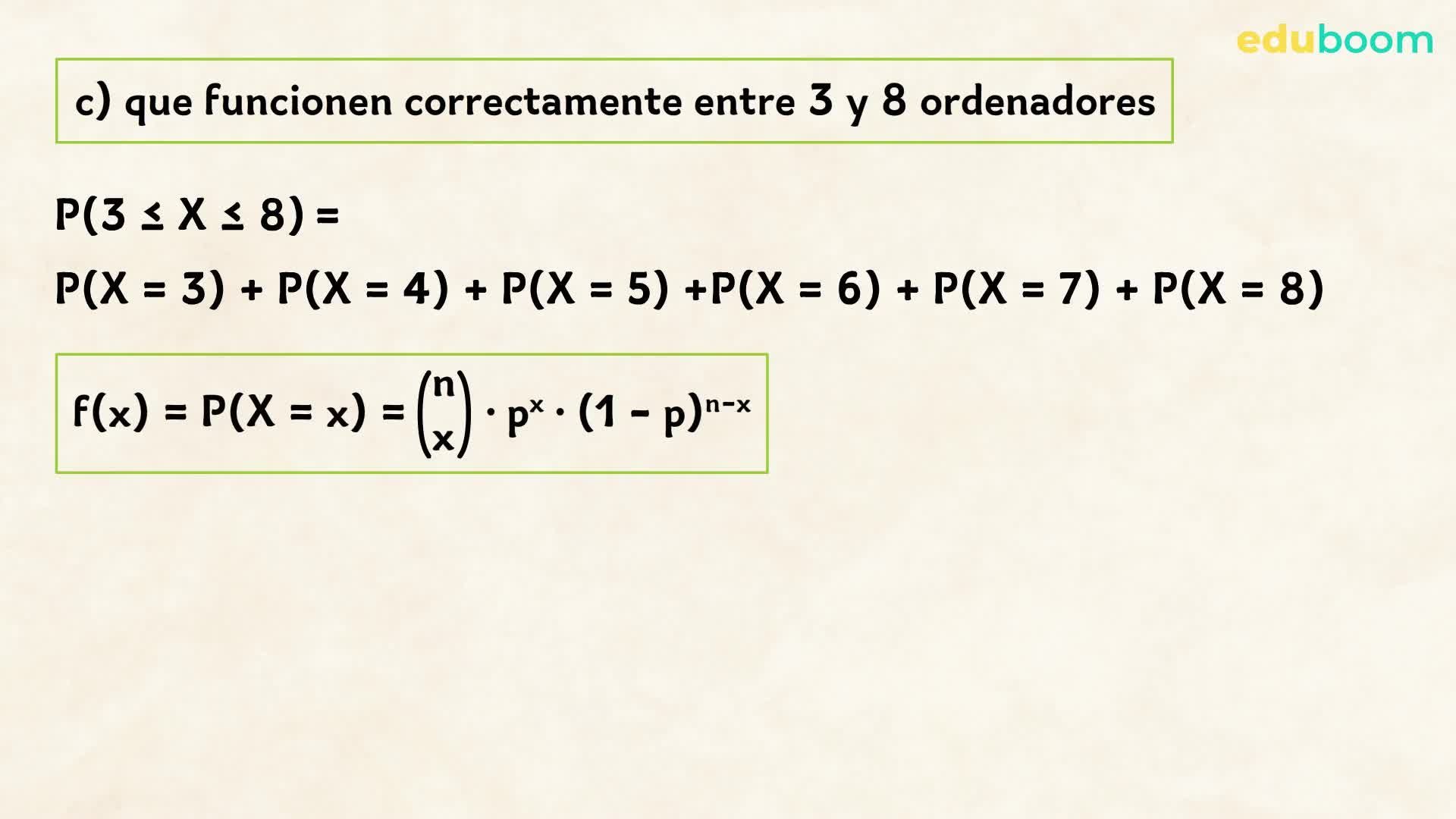 Problemas sobre Distribución binomial. Matemáticas 2 bachillerato