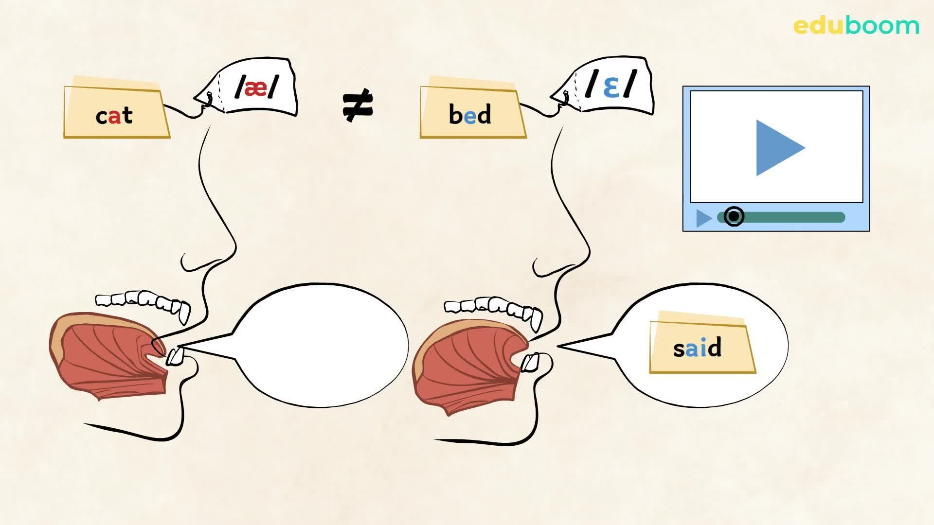Pronunciation: /æ/. Inglés en inglés nivel A0