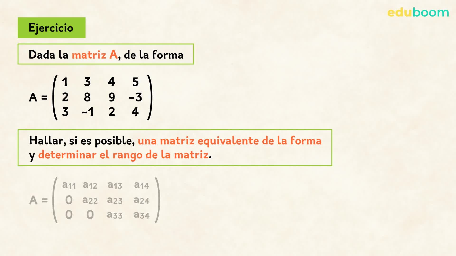 Calcular El Rango De Una Matriz Mediante El M todo De Gauss Parte 1 Calcular El Rango De Una Matriz Mediante El M todo De Gauss Parte 1