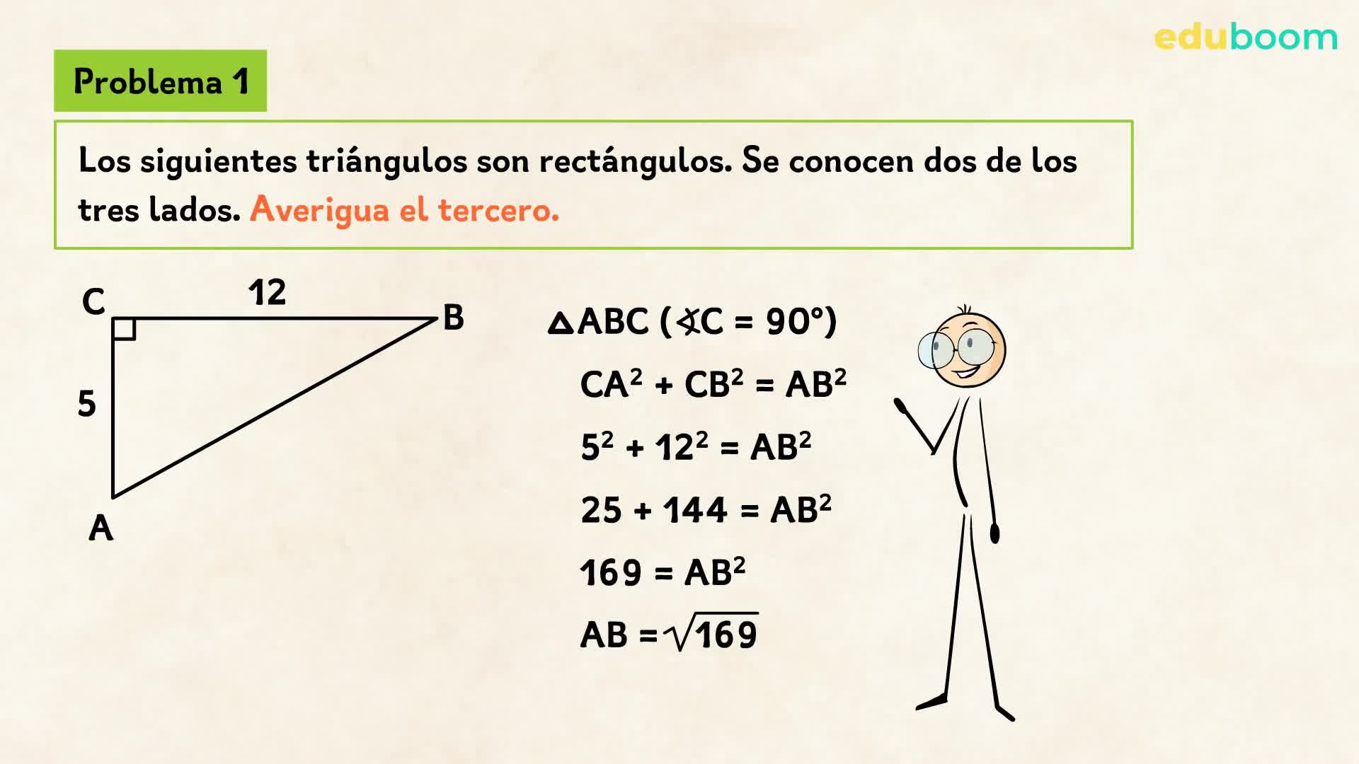 Teorema de Pitágoras. Matemáticas 1º Secundaria