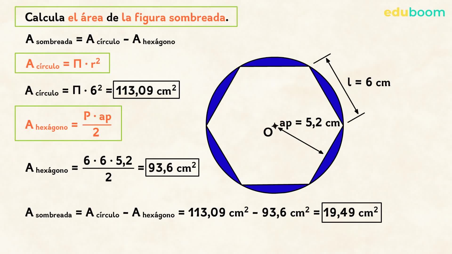 Área de una figura plana. Matemáticas 1º Secundaria