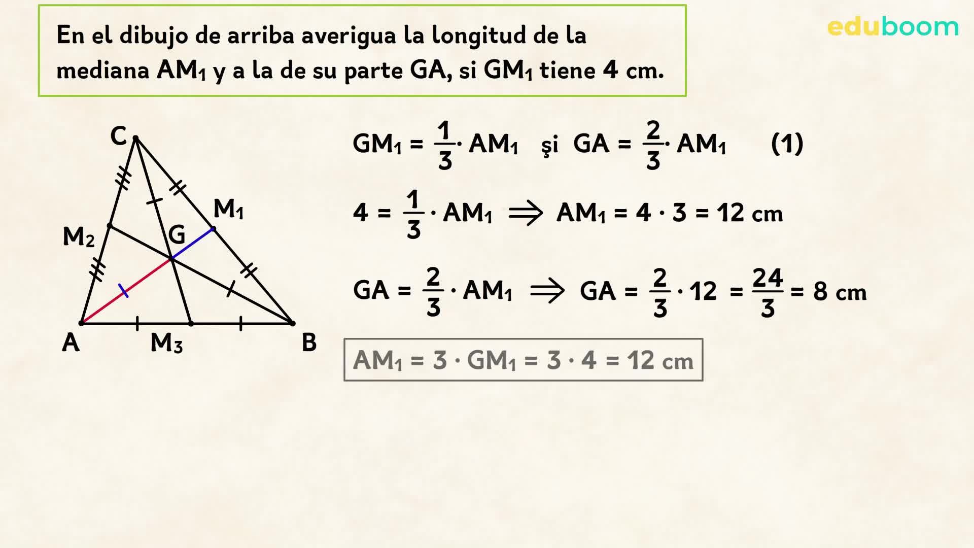 Líneas importantes en un triángulo. Parte 3. Matemáticas 3º de Secundaria