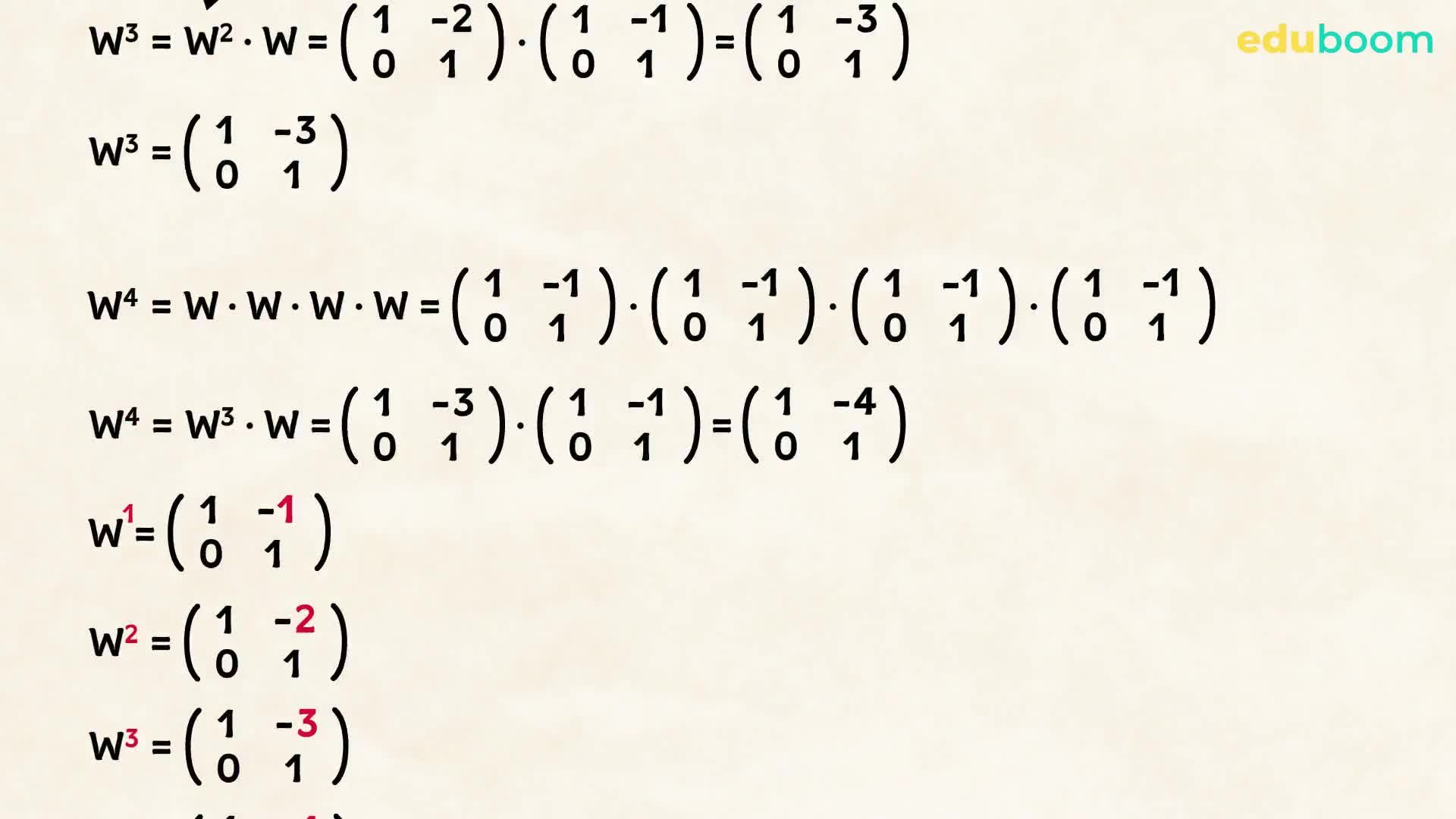 Calcular la potencia de una matriz. Parte 1. Matemáticas 2 bachillerato